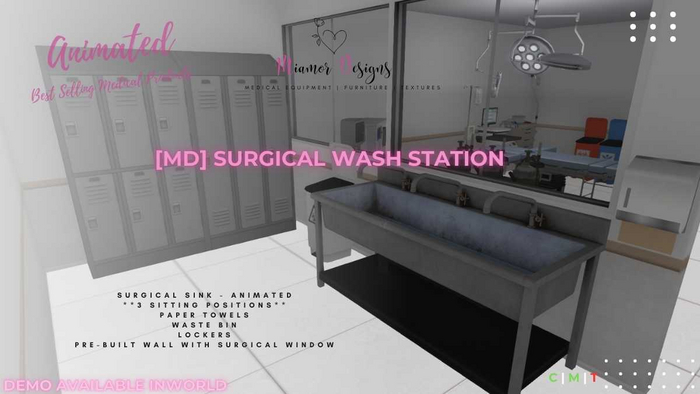Second Life Marketplace - [MD] Surgical Wash Station (BOXED)
